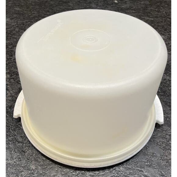 Tupperware | Kitchen | Tupperware Cake Keeper Carrier White Speckled ...